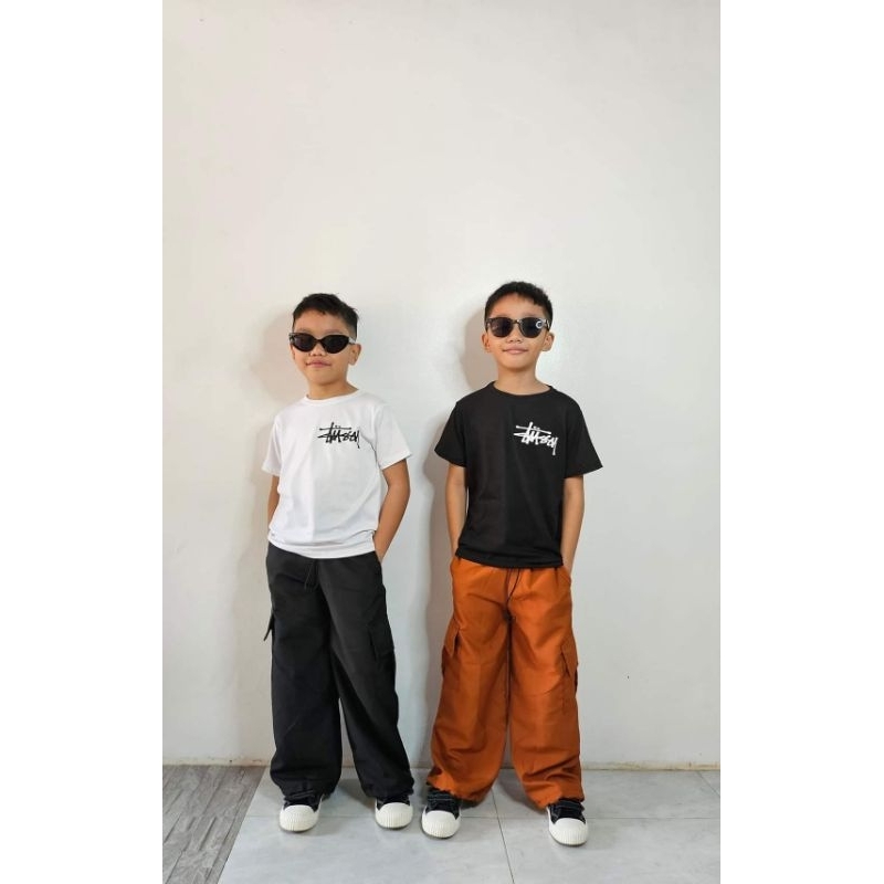 Little Vella Unisex 4 Pocketed Parachute Cargo Pants with Top ( 2-7 ...