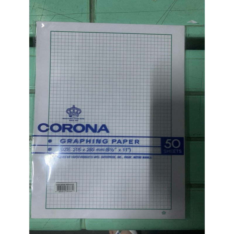 Corona Graphing paper with frame 8 1/2 x 11 inches (MATH PAPER ...