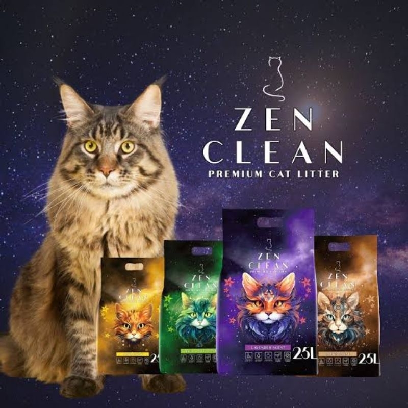 ZEN CLEAN Premium Bentonite Cat Litter 10L | Shopee Philippines