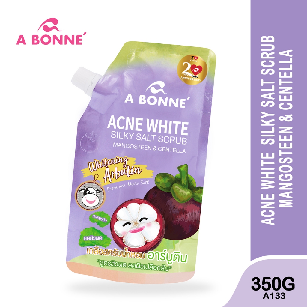 Abonne Acne White Silky Salt Scrub 350G - Mangosteen & Centella ( A133 ...