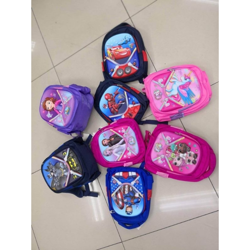 SCHOOL BACKPACK CARTOON CHARACTER FOR kids 3D pu lether. Good quality ...