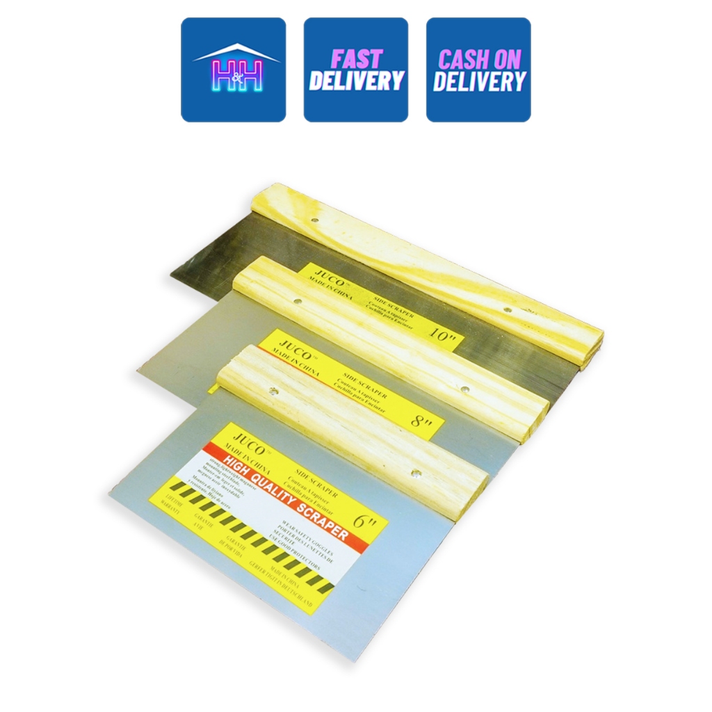 H&H Scraper - Putty Knife Dry Wall Paint Blades Floor Tile Plaster ...