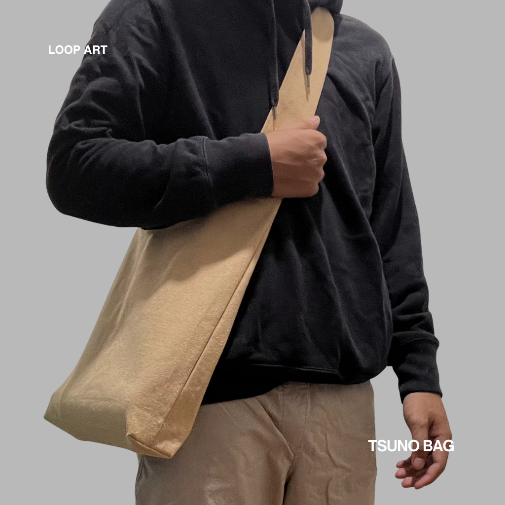 Canvas Tsuno Hobo Bag with Adjustable Knot, Fixed Strap for Men and ...