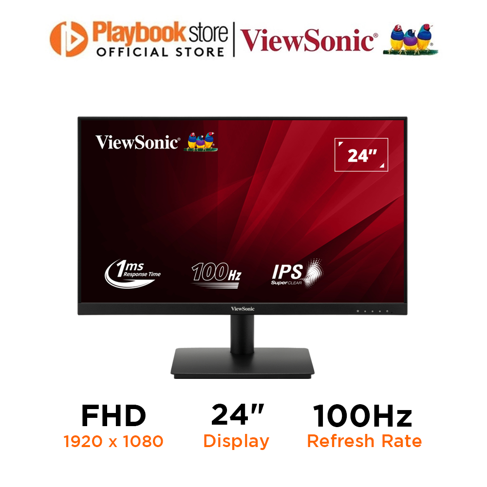 ViewSonic VA240-H 24" FHD 100Hz 1ms IPS Panel Technology Blue Light ...