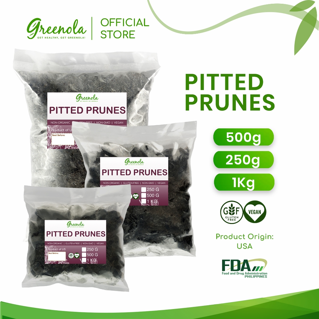 Greenola Pitted Prunes (wholesale) 250g | 500g | 1kg | Shopee Philippines