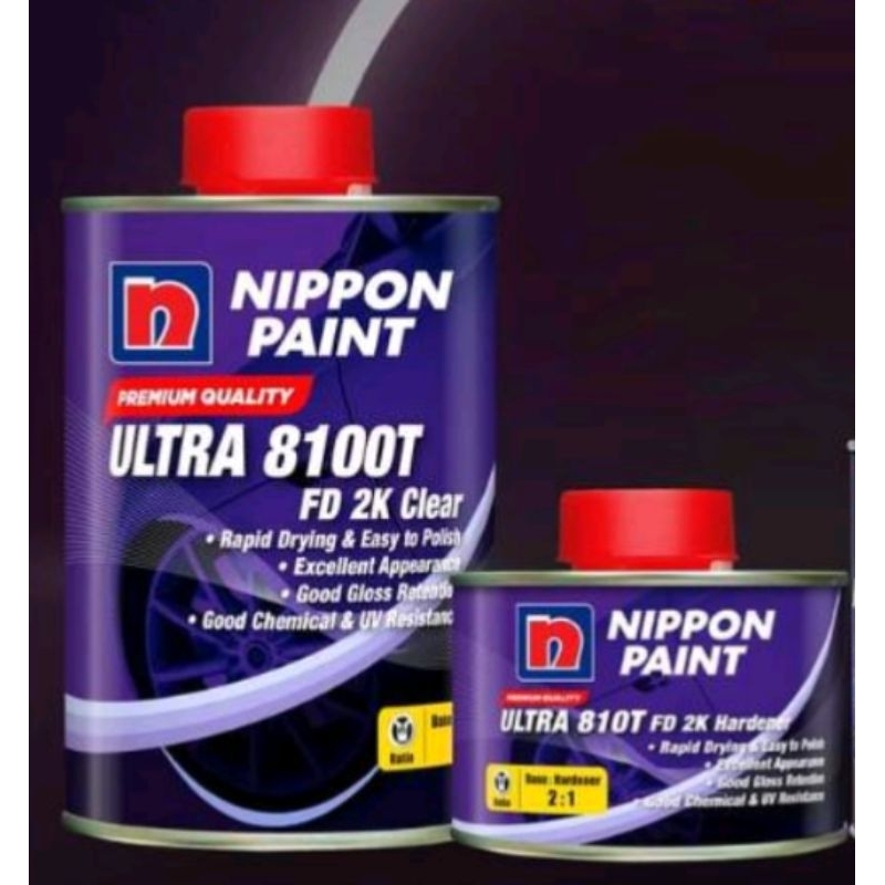 Nippon Paint Ultra 8100T FD 2K Clear with Hardener - 1.5 Liter | Shopee Philippines