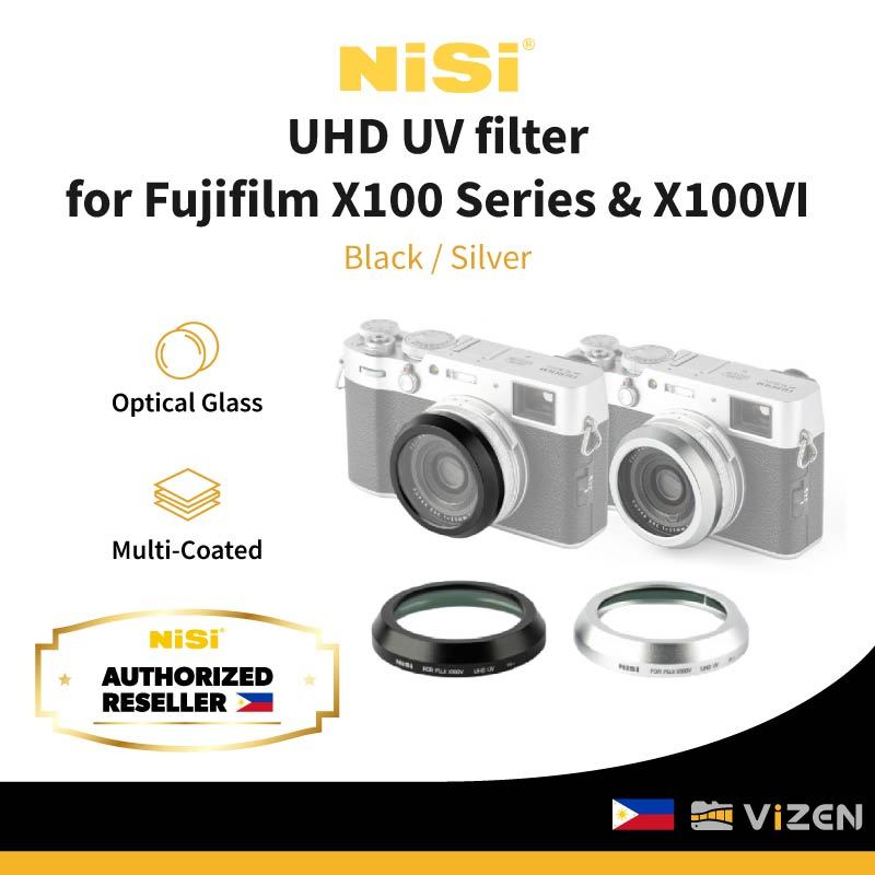 NiSi UHD UV filter for Fujifilm X100 Series & X100VI (Silver/Black ...