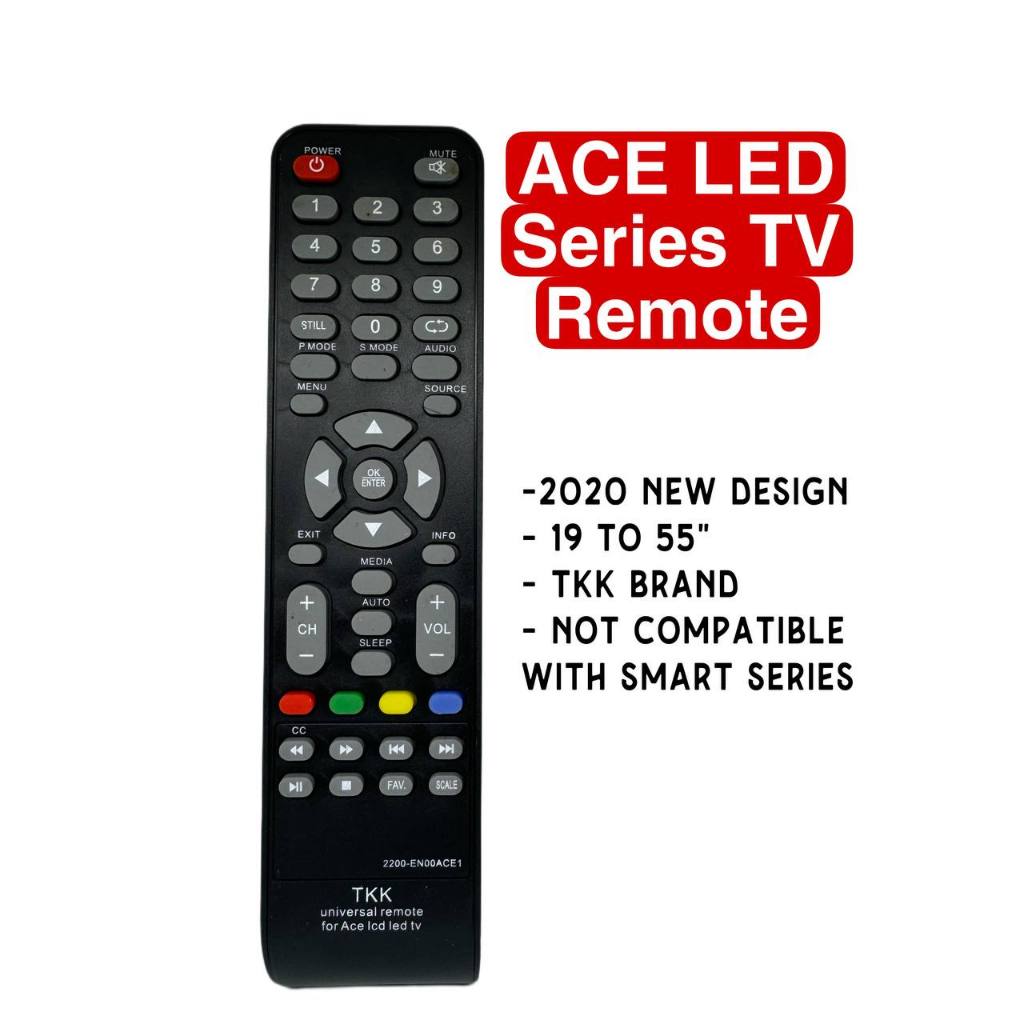 ACE BASIC MODEL LED-808 NON-SMART TV REMOTE CONTROLLER | Shopee Philippines