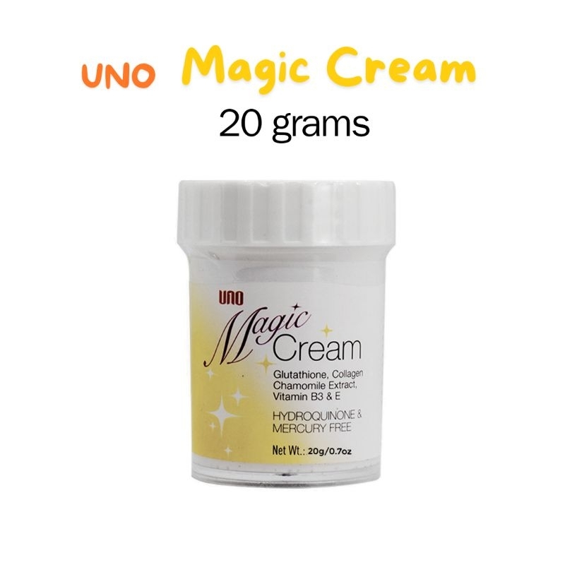 UNO MAGIC CREAM 20 GRAMS with Glutathione and Collagen | Shopee Philippines