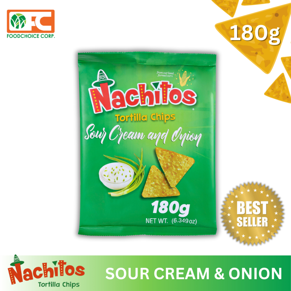 FoodChoice Nachitos Sour Cream and Onion (180g) | Shopee Philippines