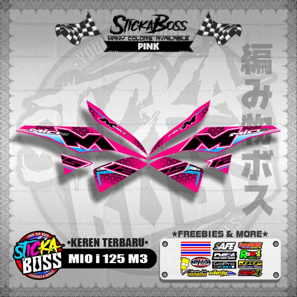 MIO i 125 M3 DECALS ( KEREN TERBARU )【WITH FREEBIES】 | Shopee Philippines