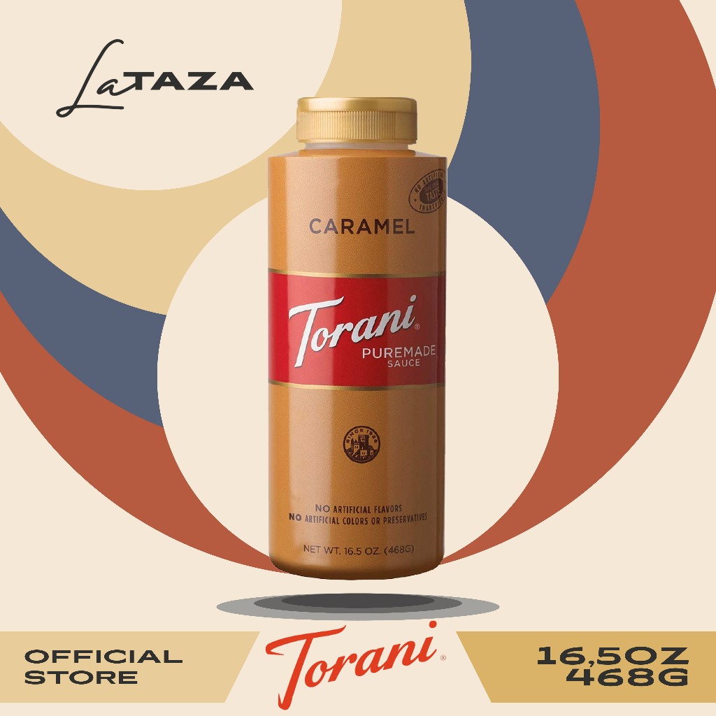 (EXP OCT 14 2025) Torani Puremade Caramel Sauce (16.50oz) (FLAT LID ...