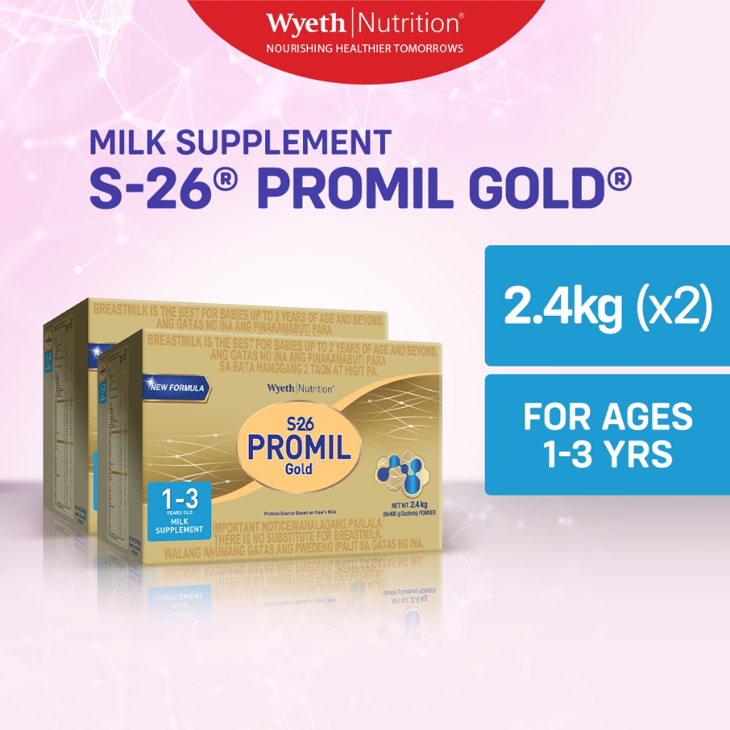 S-26 PROMIL GOLD THREE Milk Supplement for 1 to 3 Years Old 4.8kg (2 ...