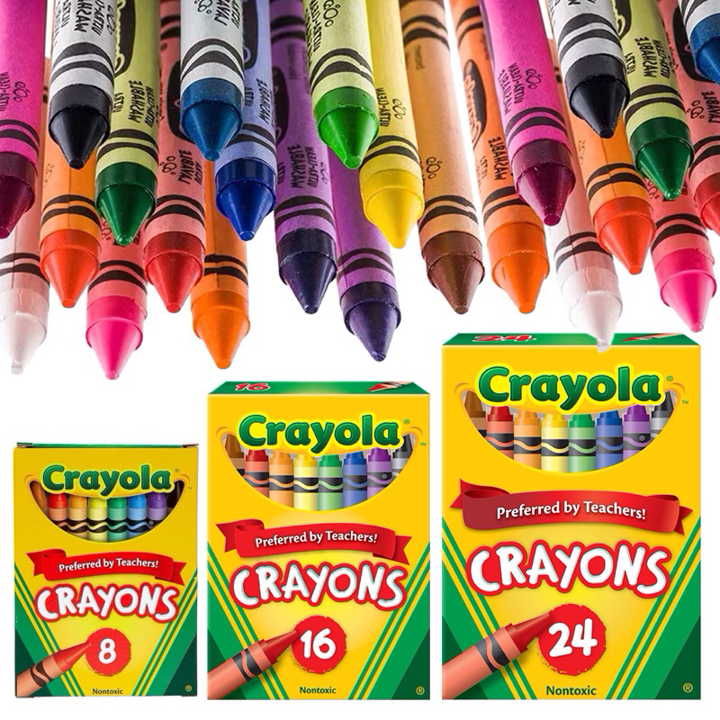 PRIME ORIGINAL CRAYOLA CRAYONS 8 / 16 / 24 SCHOOL SUPPLIES | Shopee ...
