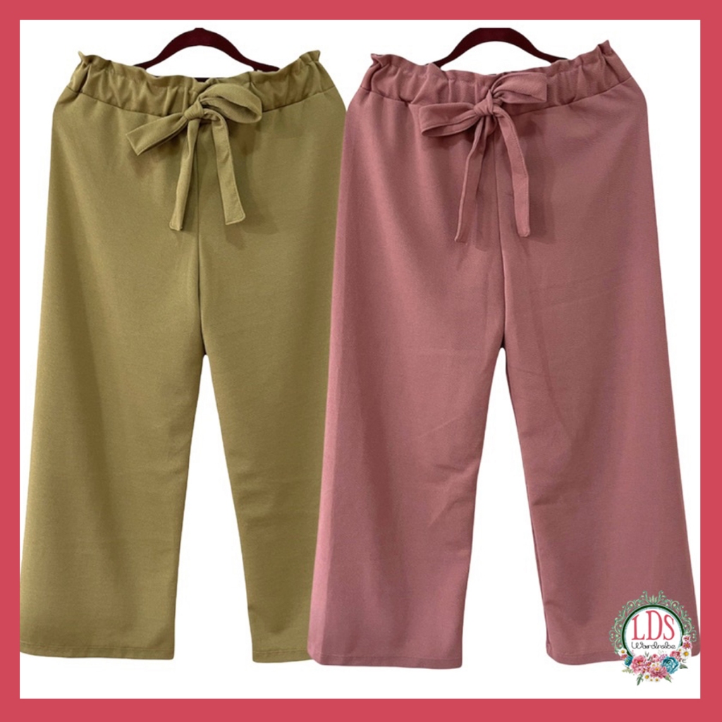 LDS - Ashley Square Pants - Regular Size and Plus Size | Shopee Philippines