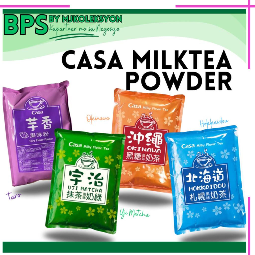 CASA Milktea Powder 1kilo Taro Matcha Okinawa Hokkaidou Shp3 | Shopee ...