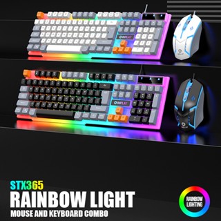 Inplay STX 365 RGB Black / White Keyboard & Mouse Bundle Stx365 ...