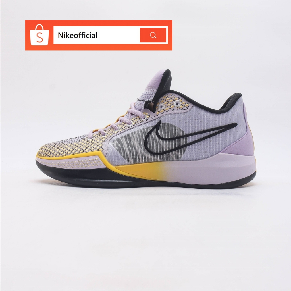 100% Original Nike WNBA Sabrina Lonescu Yellow Purple Sports Basketball ...