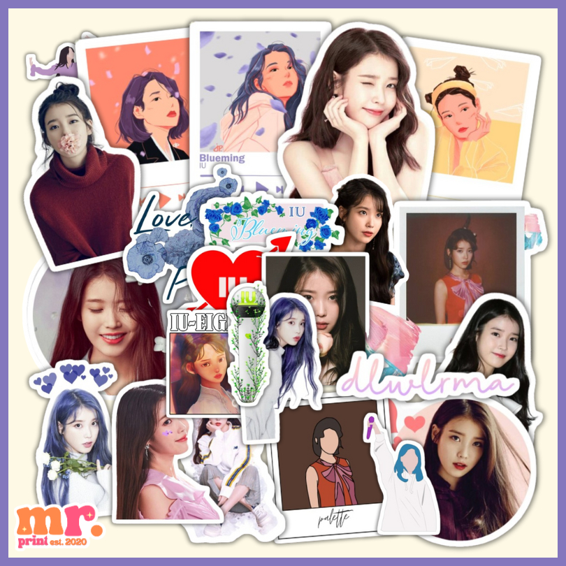 IU VOL 1 STICKERS LEE JI-EUN KPOP IDOL WATERPROOF STICKER FOR TUMBLER ...