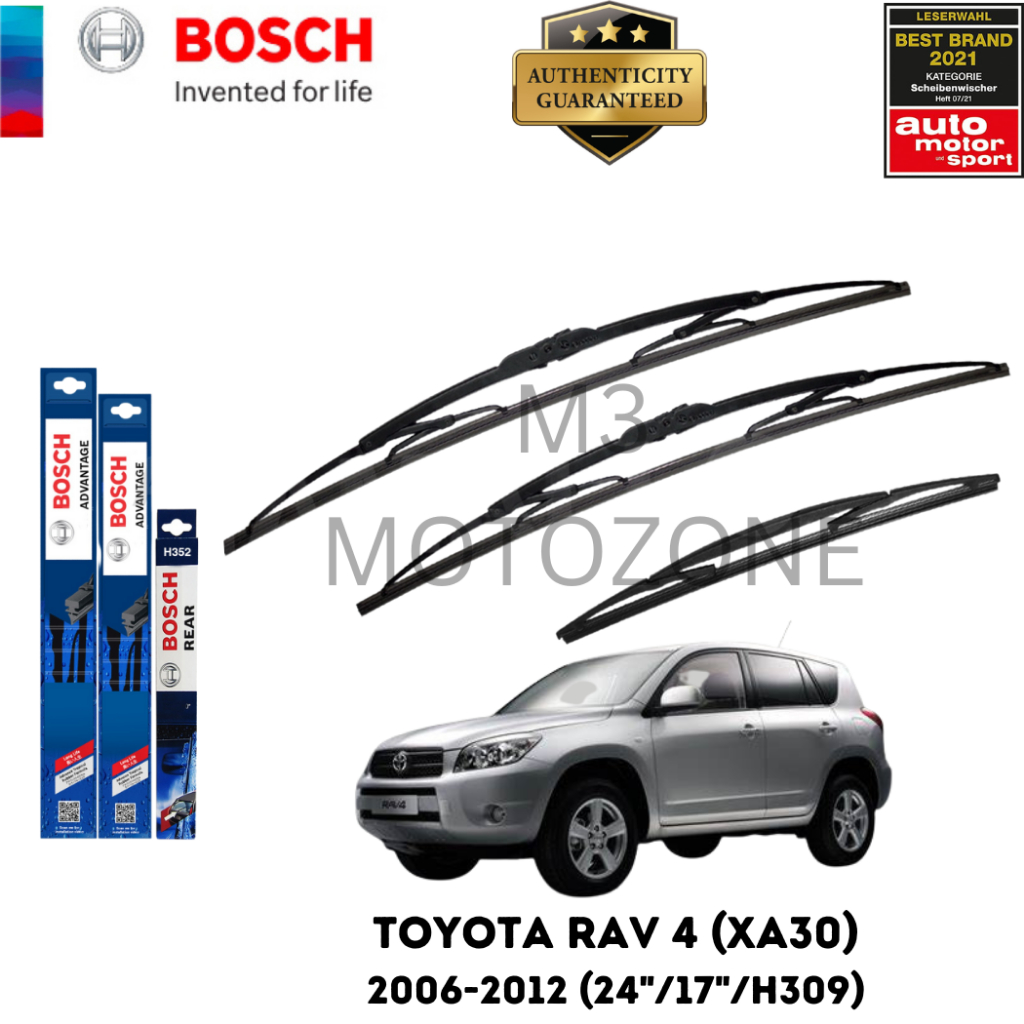Bosch Advantage Wiper Blade Bundle for Toyota RAV 4 (XA30) '06-'12 (24 ...
