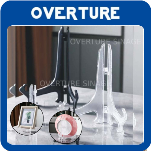 DIY Clear Acrylic Photo Frame Stand Pedestal Picture Holder Artwork ...