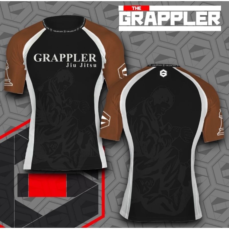 TG Elite Comp Rank Brown Rashguard | Shopee Philippines