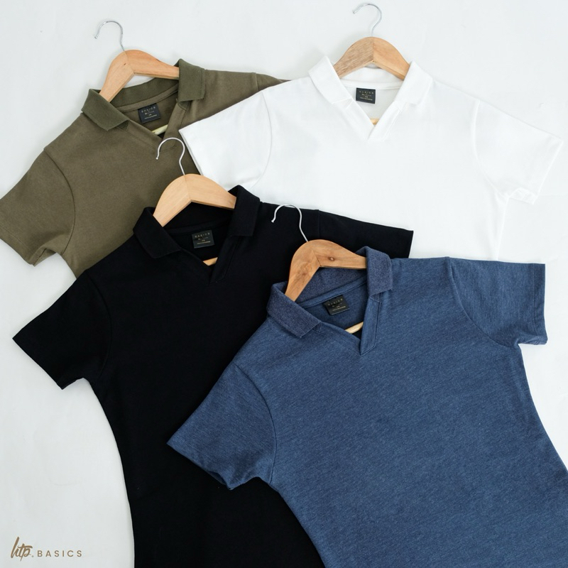 HTP Basics Open Collar Dress in coarse cotton fabric | Shopee Philippines