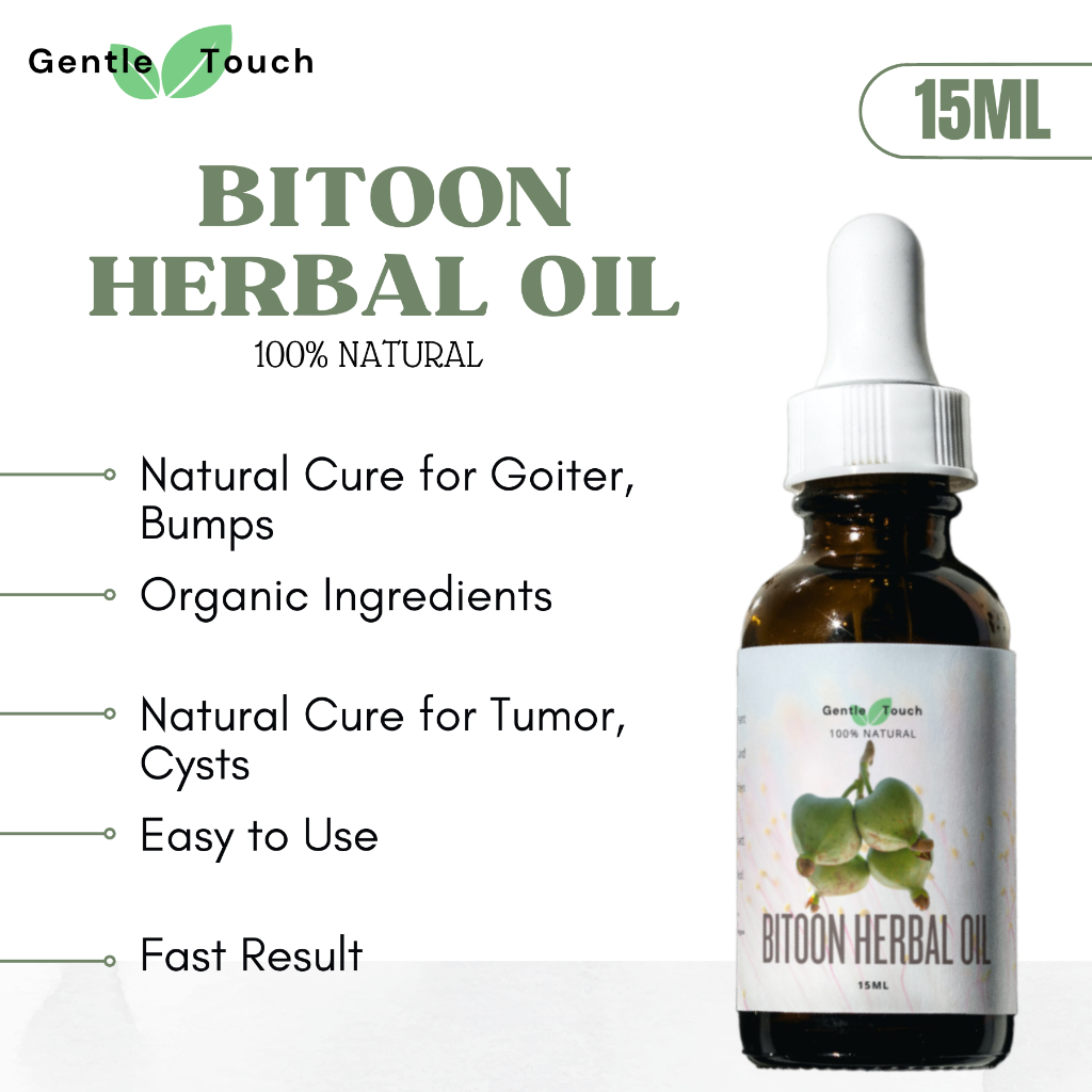Gentle Touch | Pure Bitoon Herbal Oil Extract 15ml for Goiter, Cysts ...