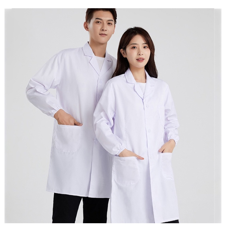 Lab Coat Lab Gown For Students female White Coat lab gown white ...