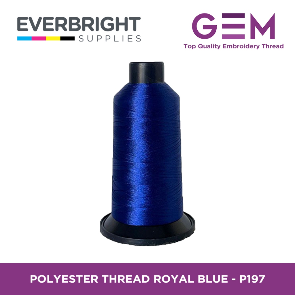 Gem Polyester Embroidery Thread Royal Blue | Shopee Philippines