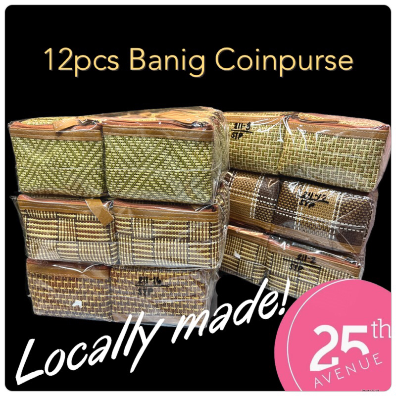 C7 25thave 12pcs Locally made 211# Banig Coinpurse Native Wholesale ...
