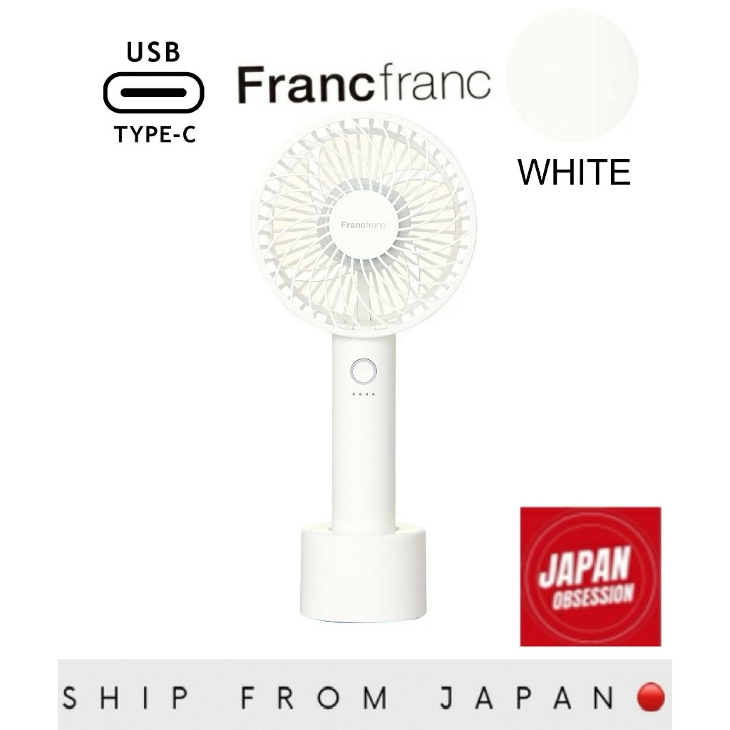 Francfranc Fre Handy Fan (electric fan)/ship from japan | Shopee ...
