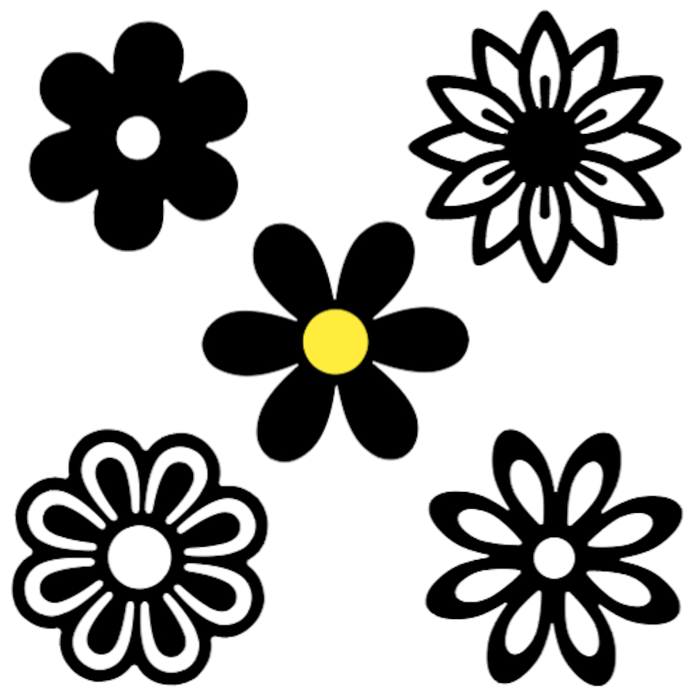 Flower Cutouts | Shimmery Paper Flower Cutouts | Shopee Philippines