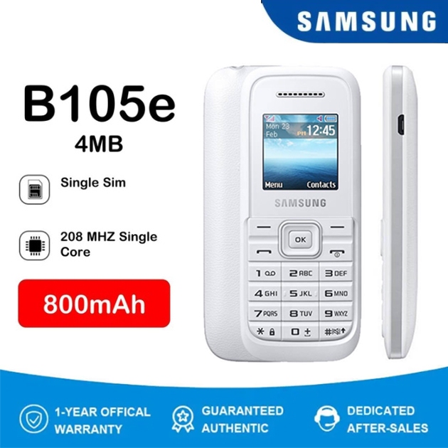 Original B105E Keypad Phone Backup cellphone Single Sim mobile phone ...