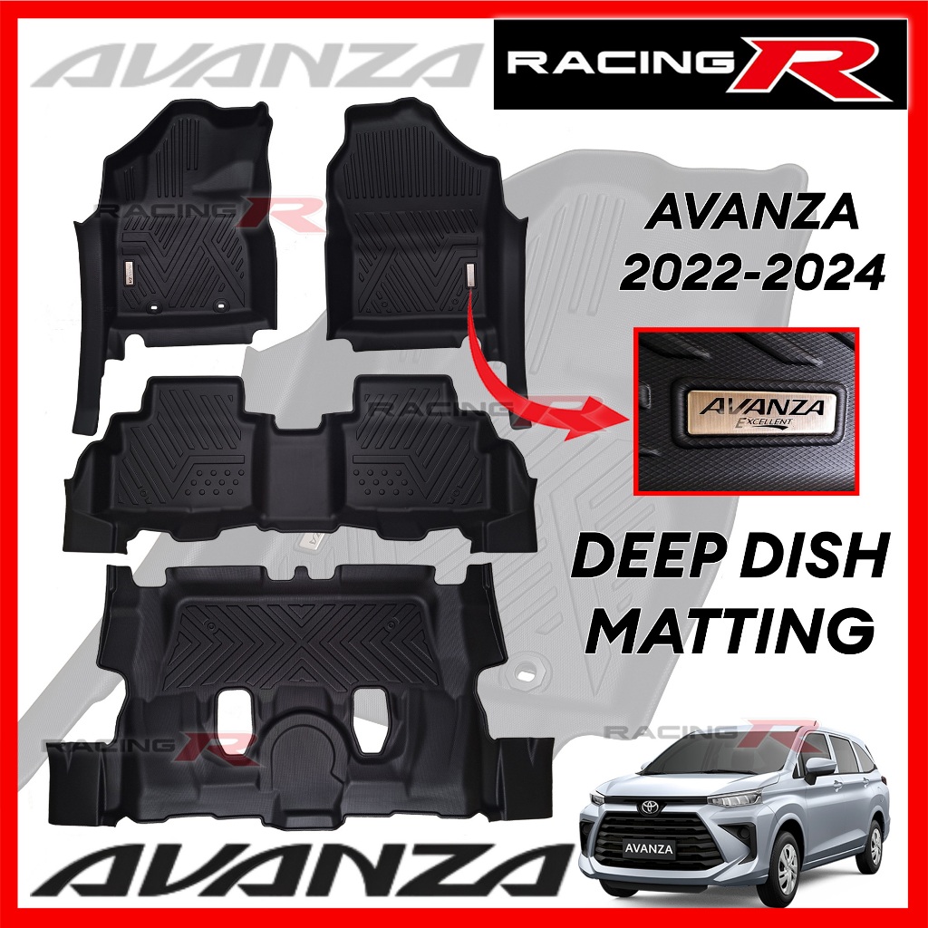 Toyota Avanza 2022 to 2024 EXCELLENT PREMIUM MATERIAL Deep Dish Matting ...