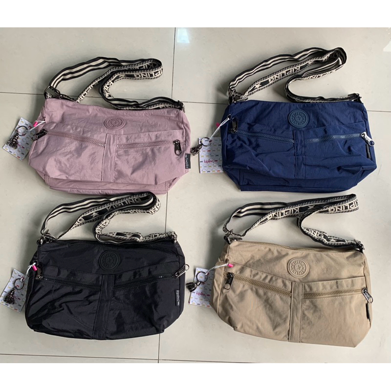 Kipling Logo slingbag multipocket zipper limited edition original quality for men and woman #868 ...