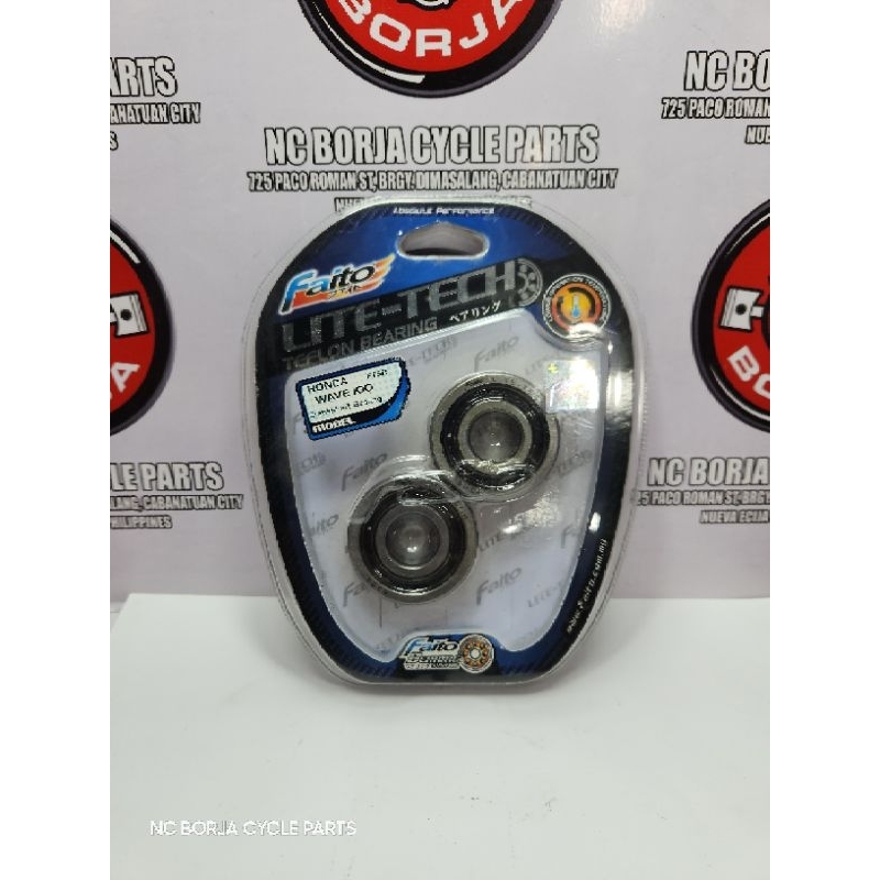 FAITO CRANK SHAFT BEARING LITE TECH FOR WAVE100 | Shopee Philippines