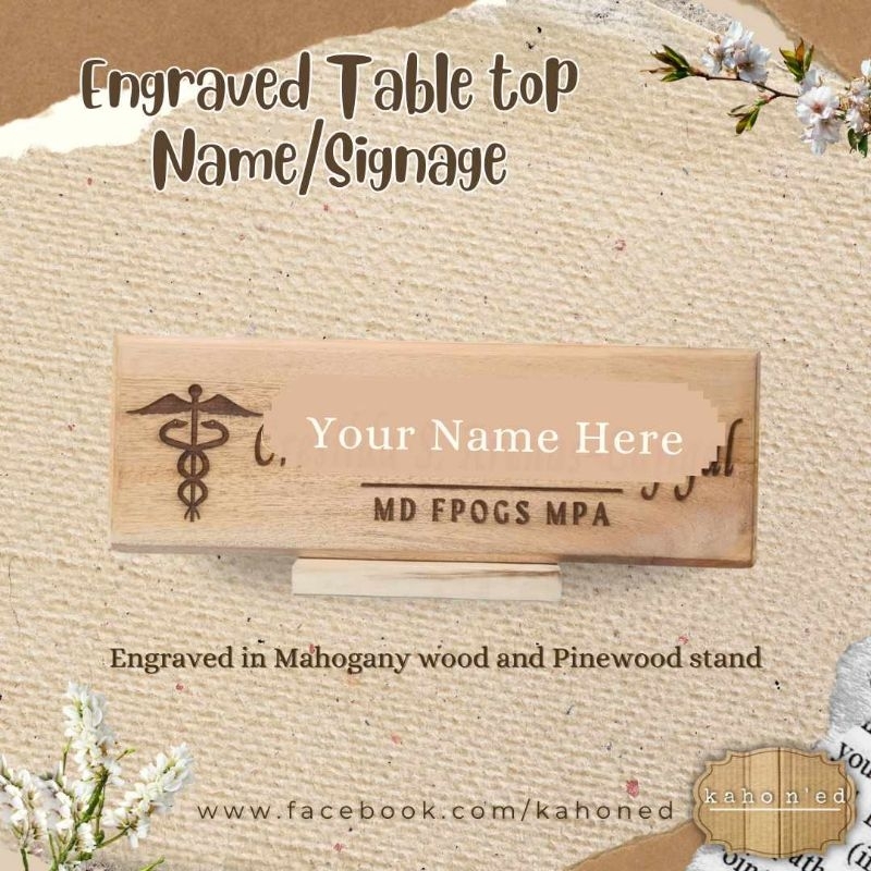 Check out Engraved Desk Nameplate | Shopee Philippines
