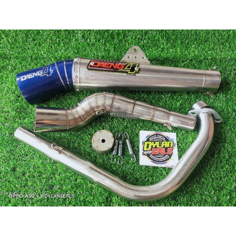 DAENG PIPE WITH SILENCER FOR RAIDER 150 CARB | Shopee Philippines