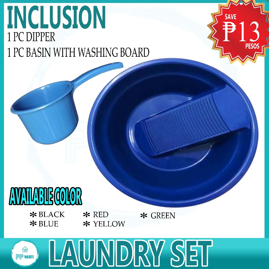Laundry Bundle Set Sale ,Basin with washing board with water dipper ...