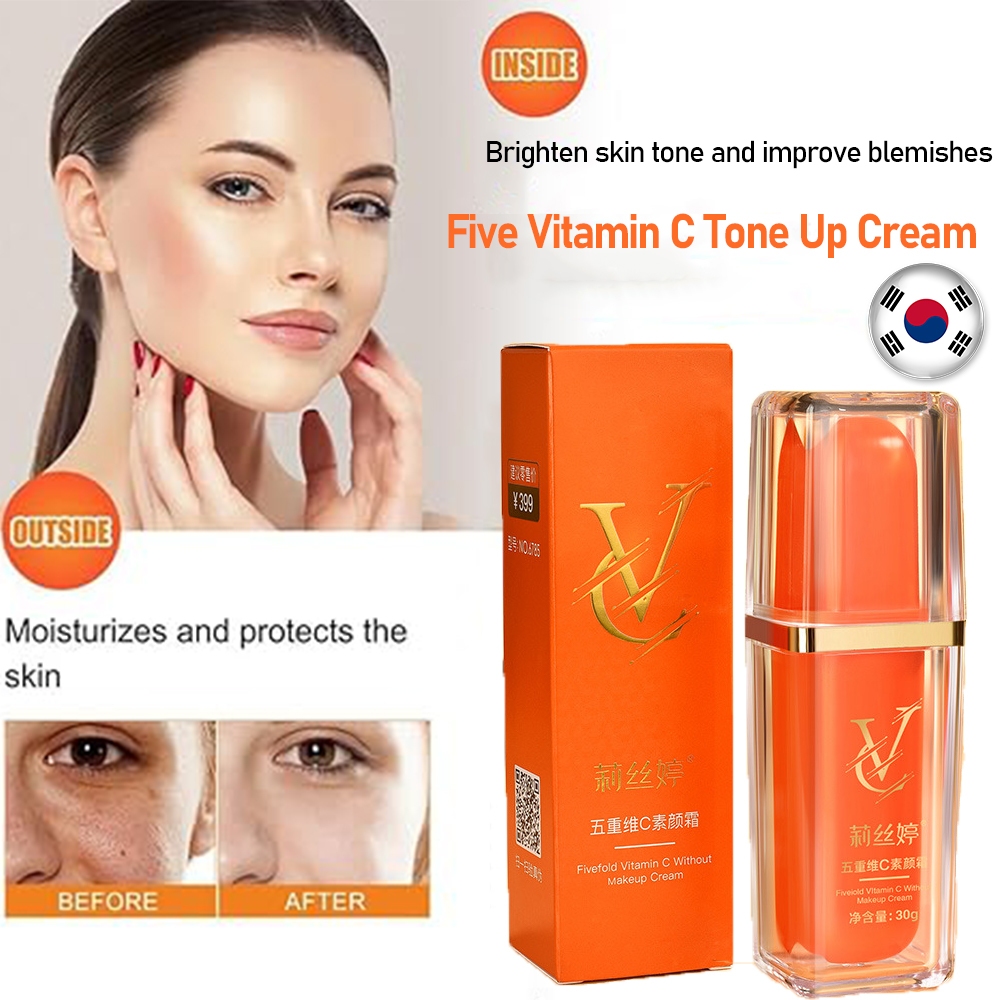 Five vitamin C tone up cream Face Cream Brightening Anti-aging Concealer Moisturizing Essence ...