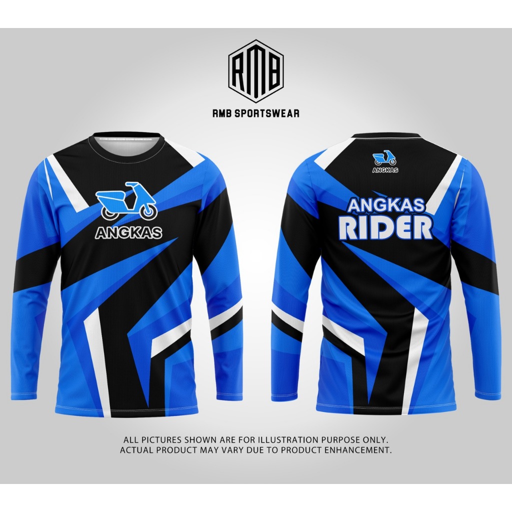 ANGKAS LONGSLEEVE FULLSUBLIMATION FOR MOTORCYCLE RIDER UNIFORM | Shopee ...