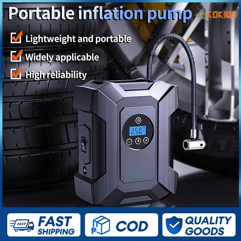 air Tire Inflator Ultra Portable AIR PUMP 12V Car Mini Air Pump Heavy ...