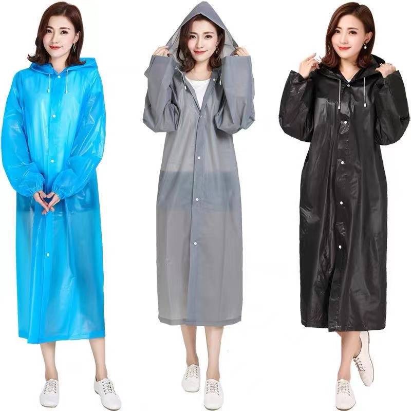 EVA Lightweight Unisex Raincoat For Adult good quality Cape Hooded ...