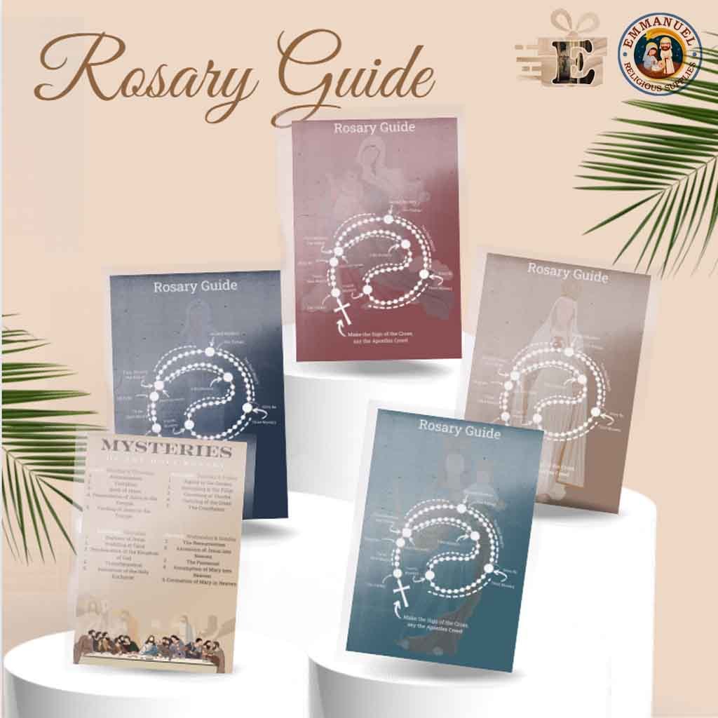 Emmanuel Gift/s for You - ROSARY GUIDE (LAMINATE PRAYER CARD) | Shopee ...