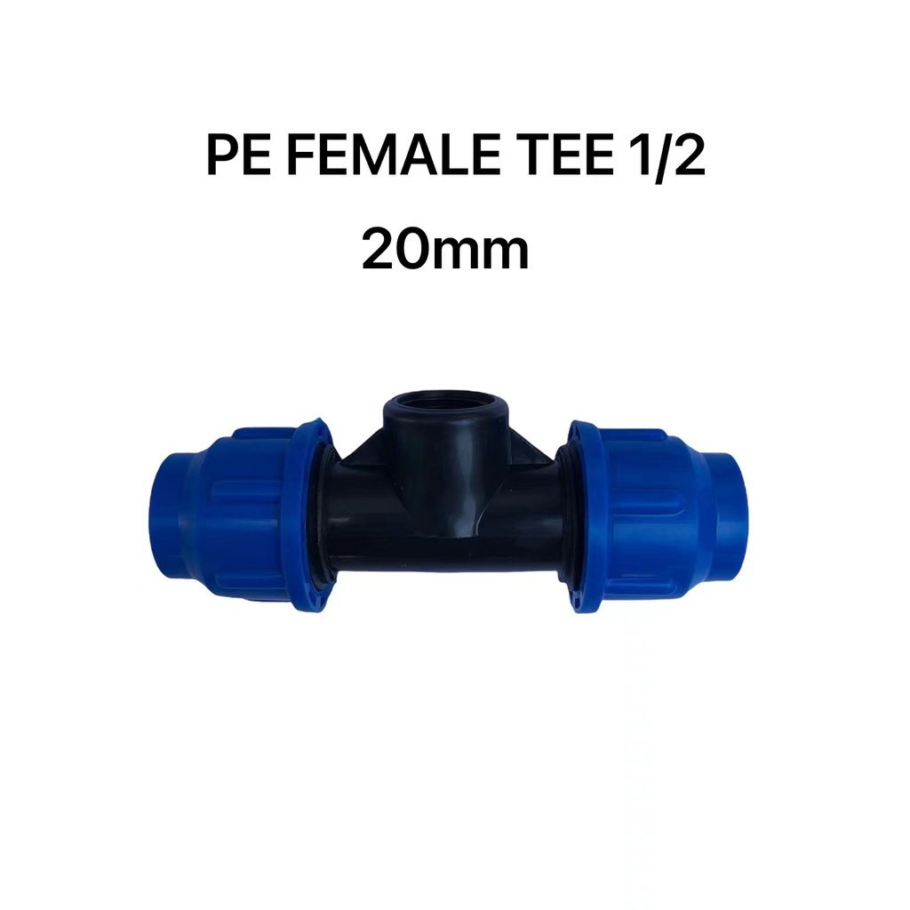PE TEE PE COMPRESSION FITTINGS 1/2" | Shopee Philippines
