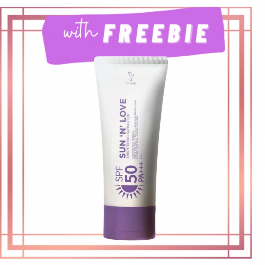 ORIGINAL Saskin Sun N Love Brightening Cream Gel Sensitive Skin Formula ...