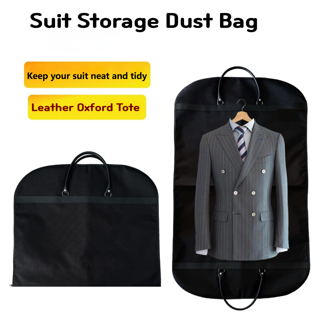 100cm/120cm Black Suit Garment Bags Portable Suit Garment Bag Formal ...