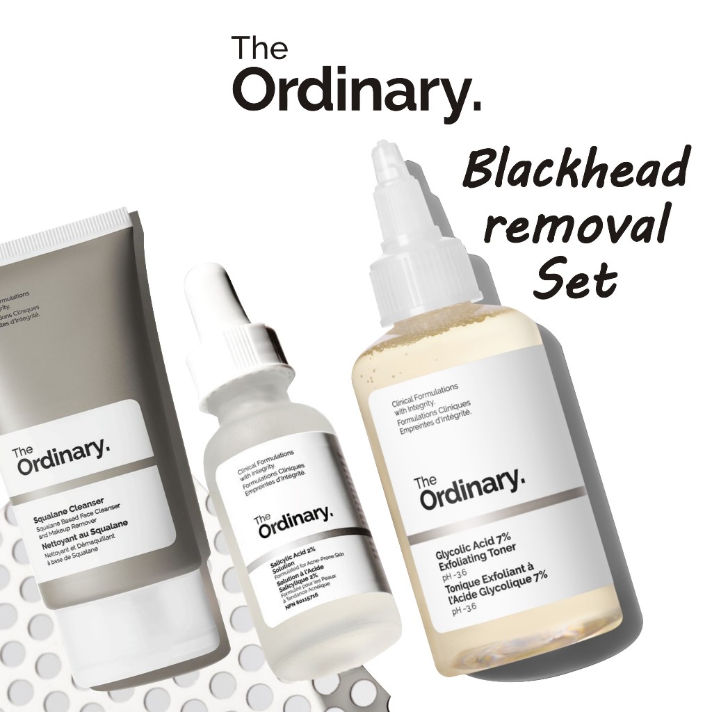 The Ordinary Blackhead Removal Set Salicylic Acid 2 Solution Glycolic Acid 7 Exfoliating Toner Shopee Philippines