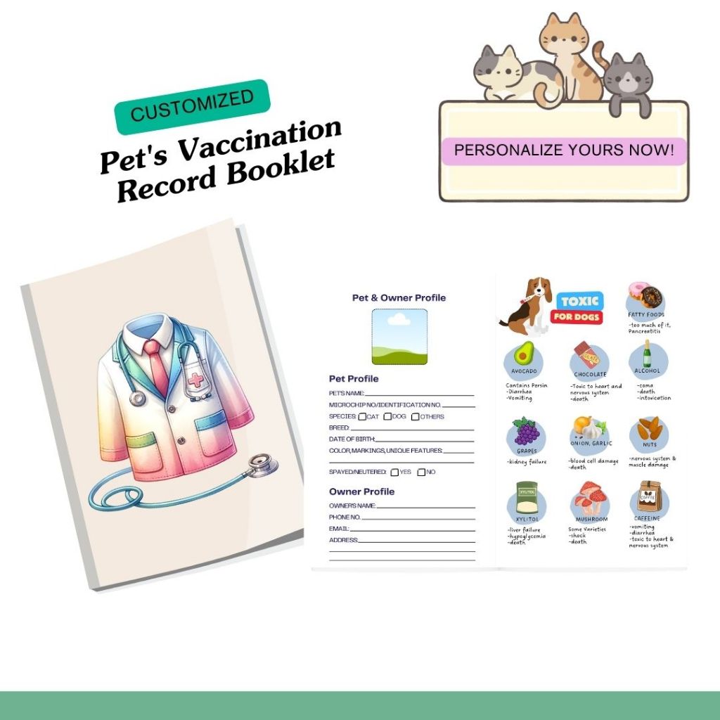 Customized Pet Vaccination Booklet | Shopee Philippines